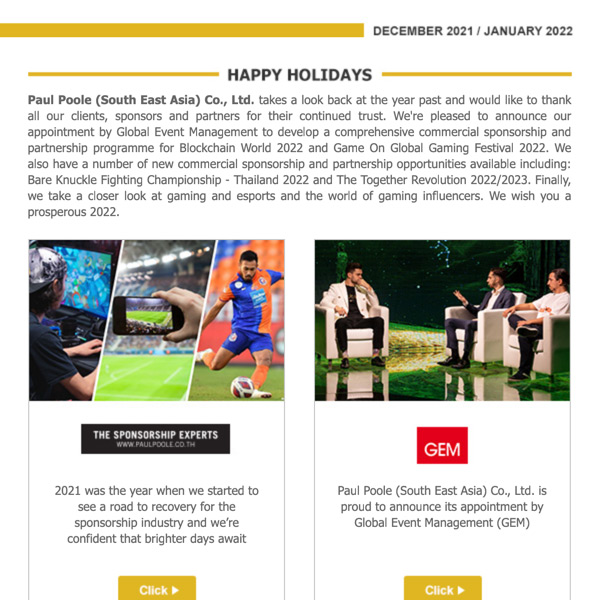 NEWS | Paul Poole (South East Asia) Co., Ltd.